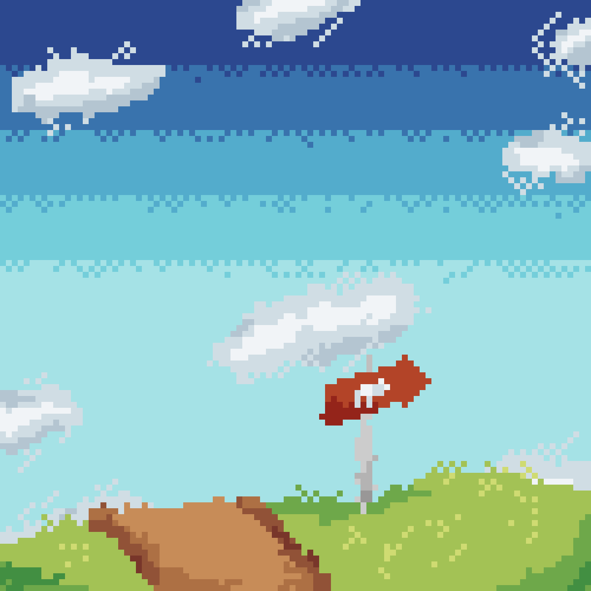 Pixilart - One Way Path by half-dead-guy