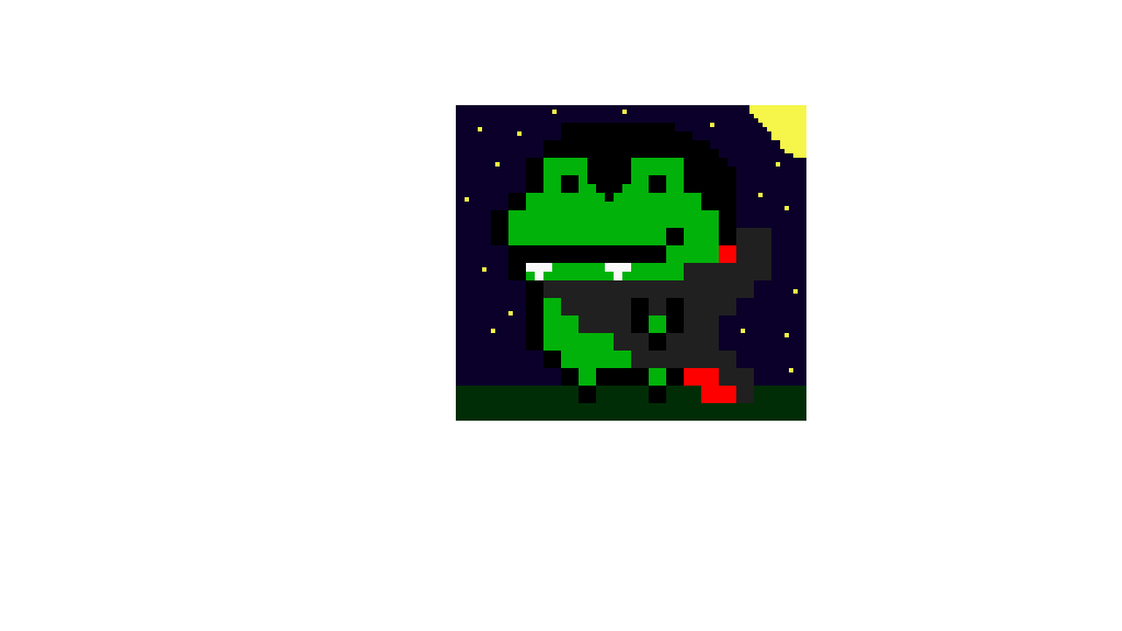 Pixilart - vampire frog by b1k3t1m3