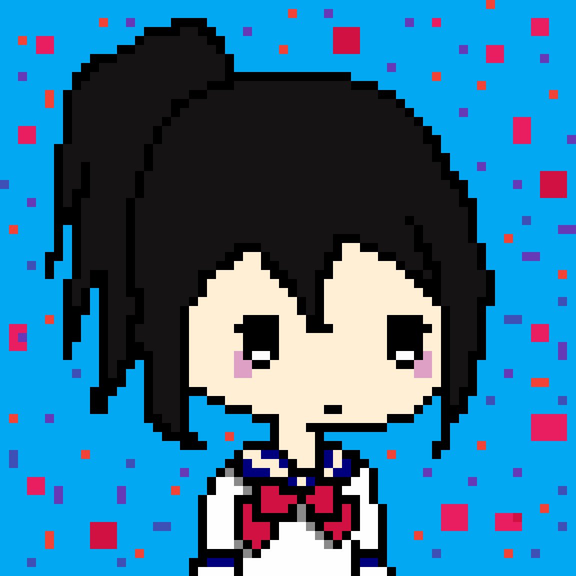 Editing yandere chan - Free online pixel art drawing tool - Pixilart