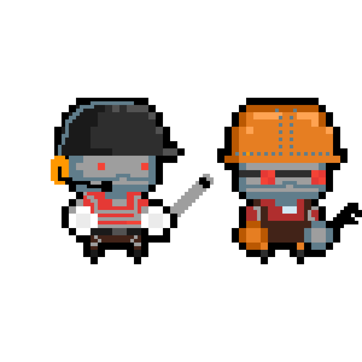 Pixilart - Robot Scout and Engie by Anonymous