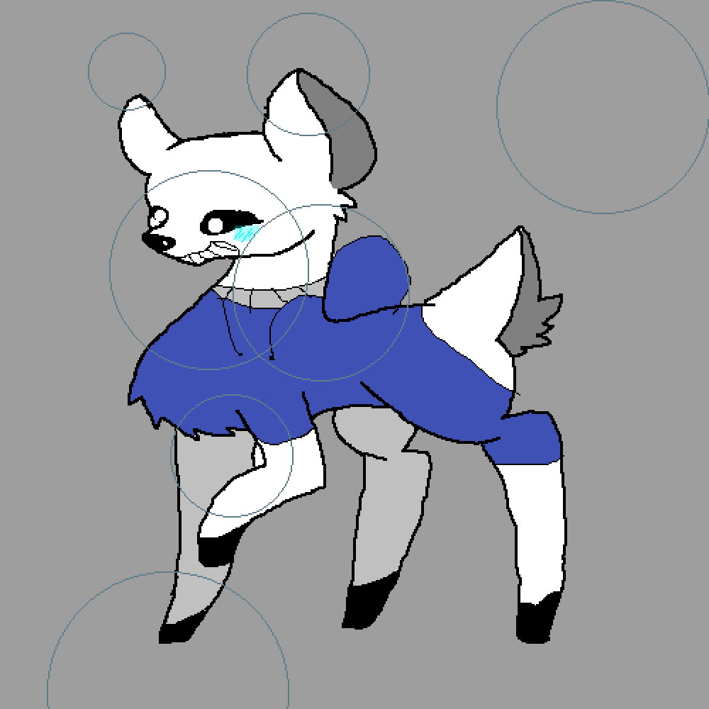 Pixilart - sans as a deer by Rosie
