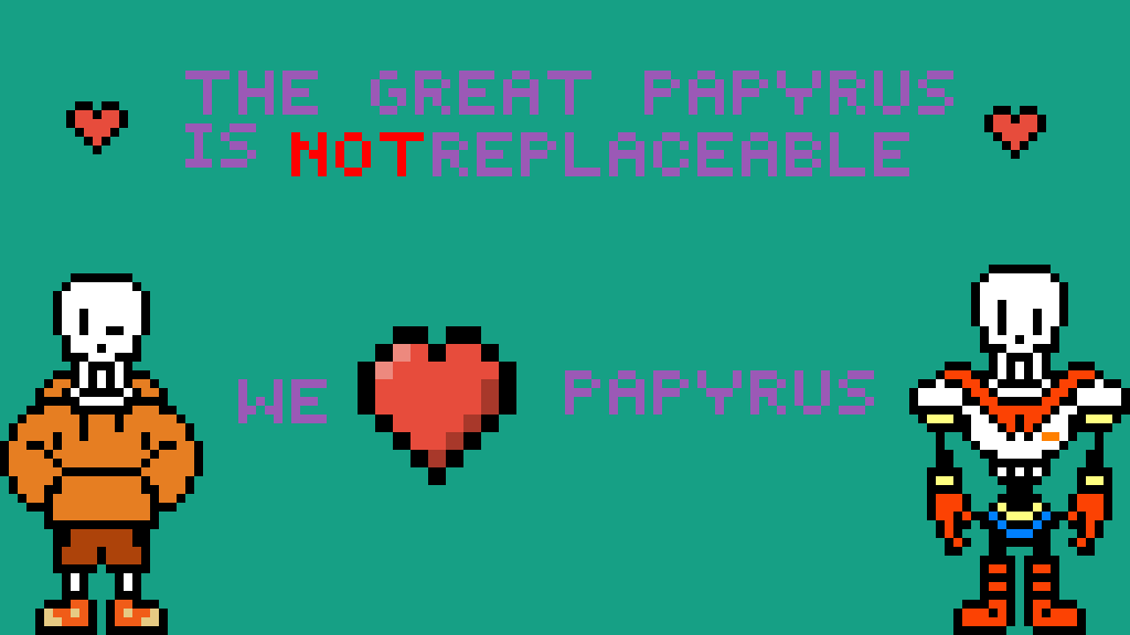 Pixilart - the great papyrus by YAMV-Undertale