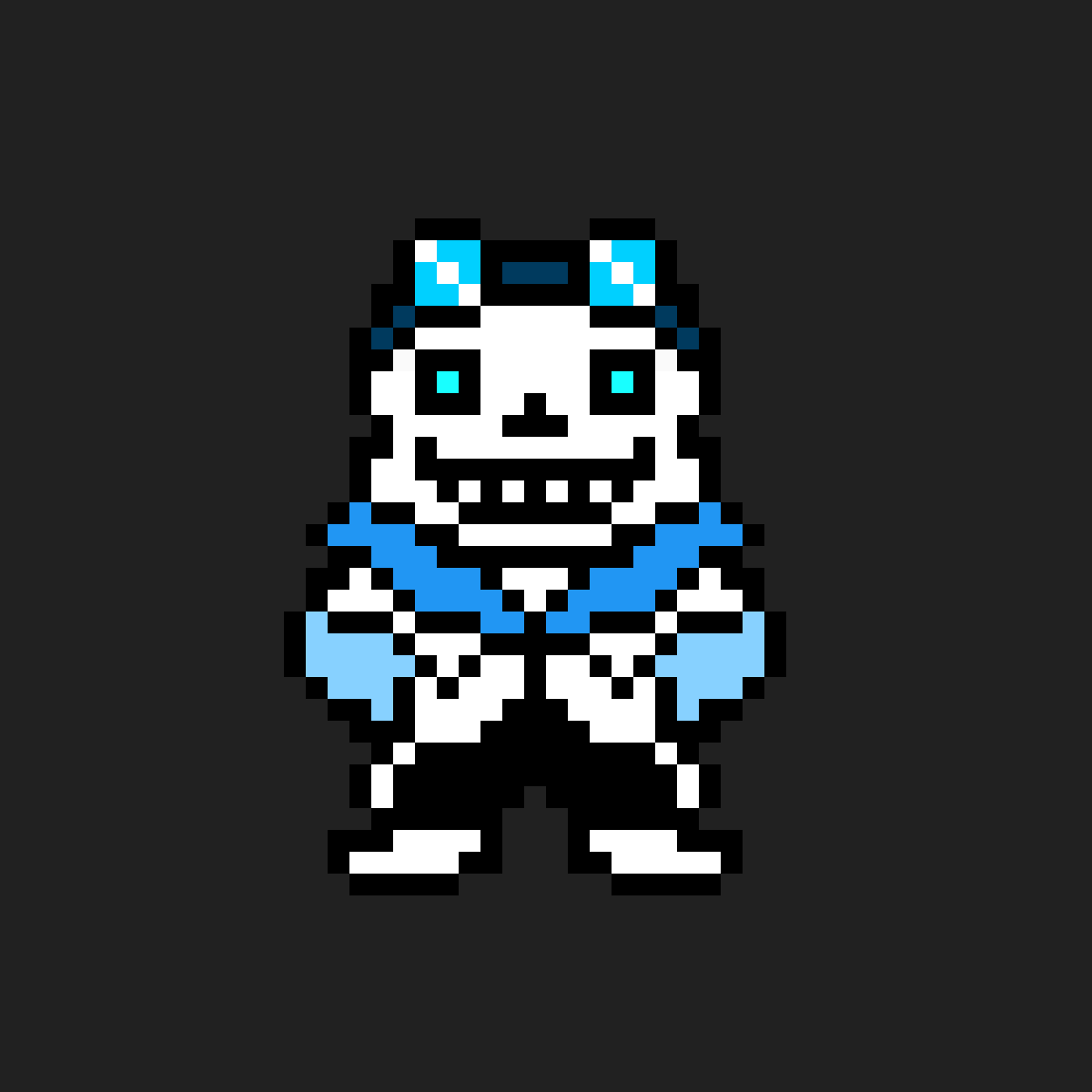 Pixilart - Mirrored Inversion! Sans by 9iTcHy-b0i