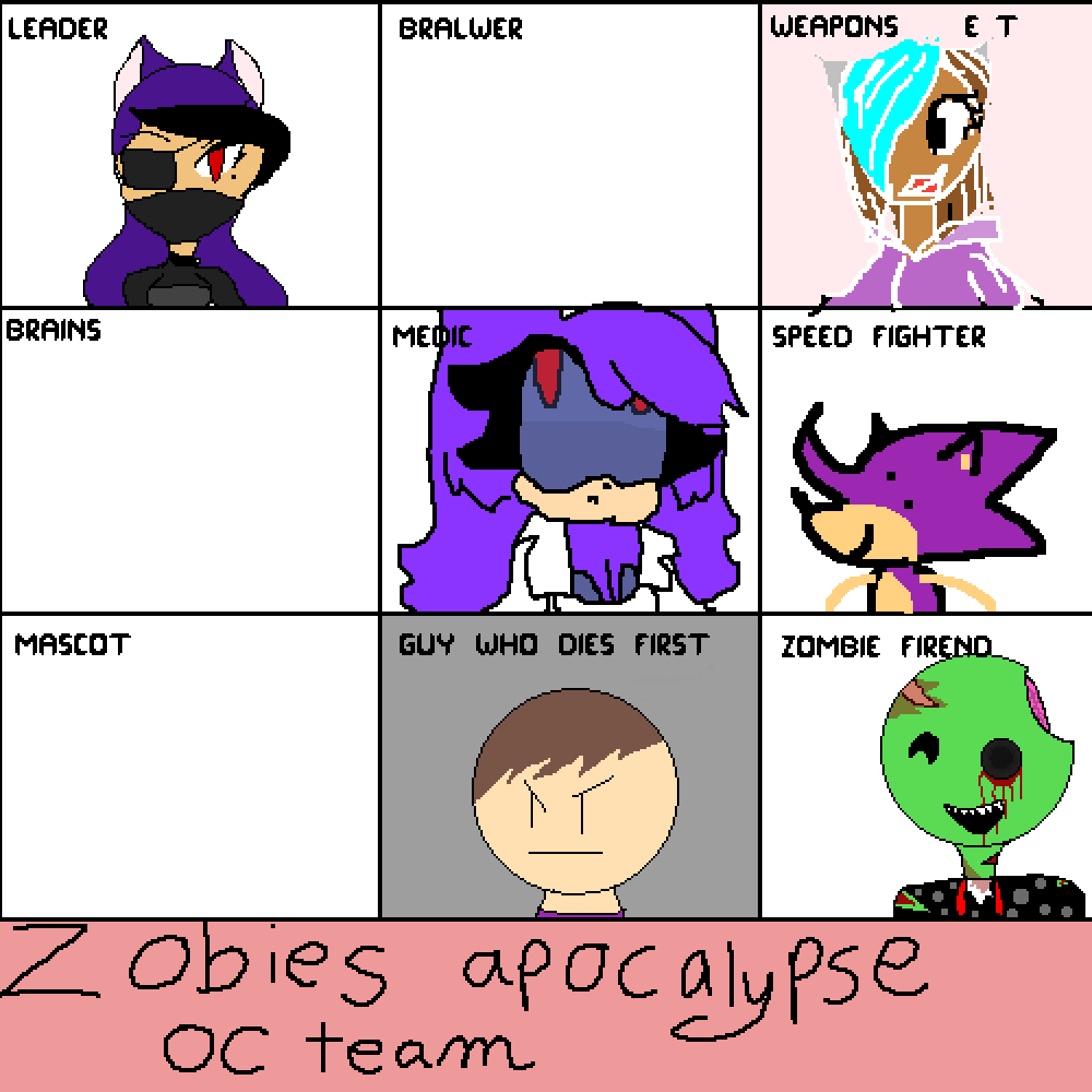 Pixilart - Zombie team by A-idiot