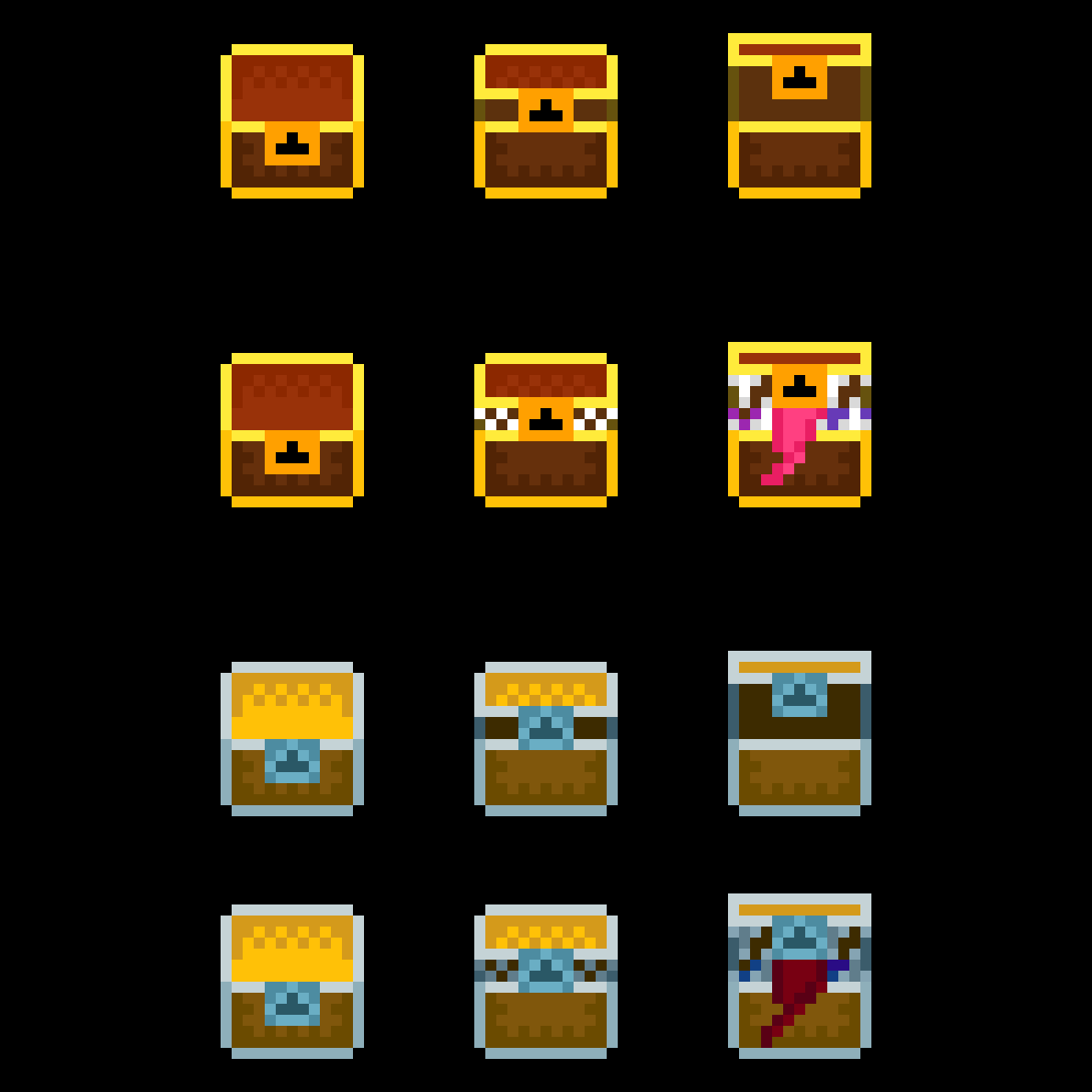 Pixilart - Chest/Mimic Sprites by Hironoke