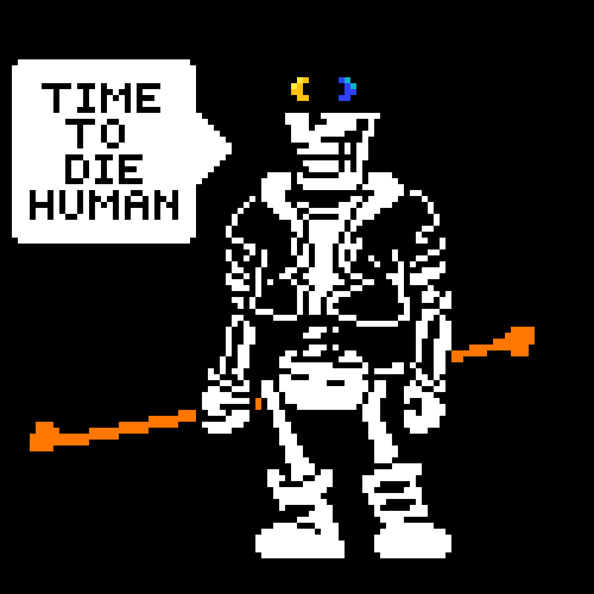 Pixilart - papyrus looks mad by BOOberrymuffin