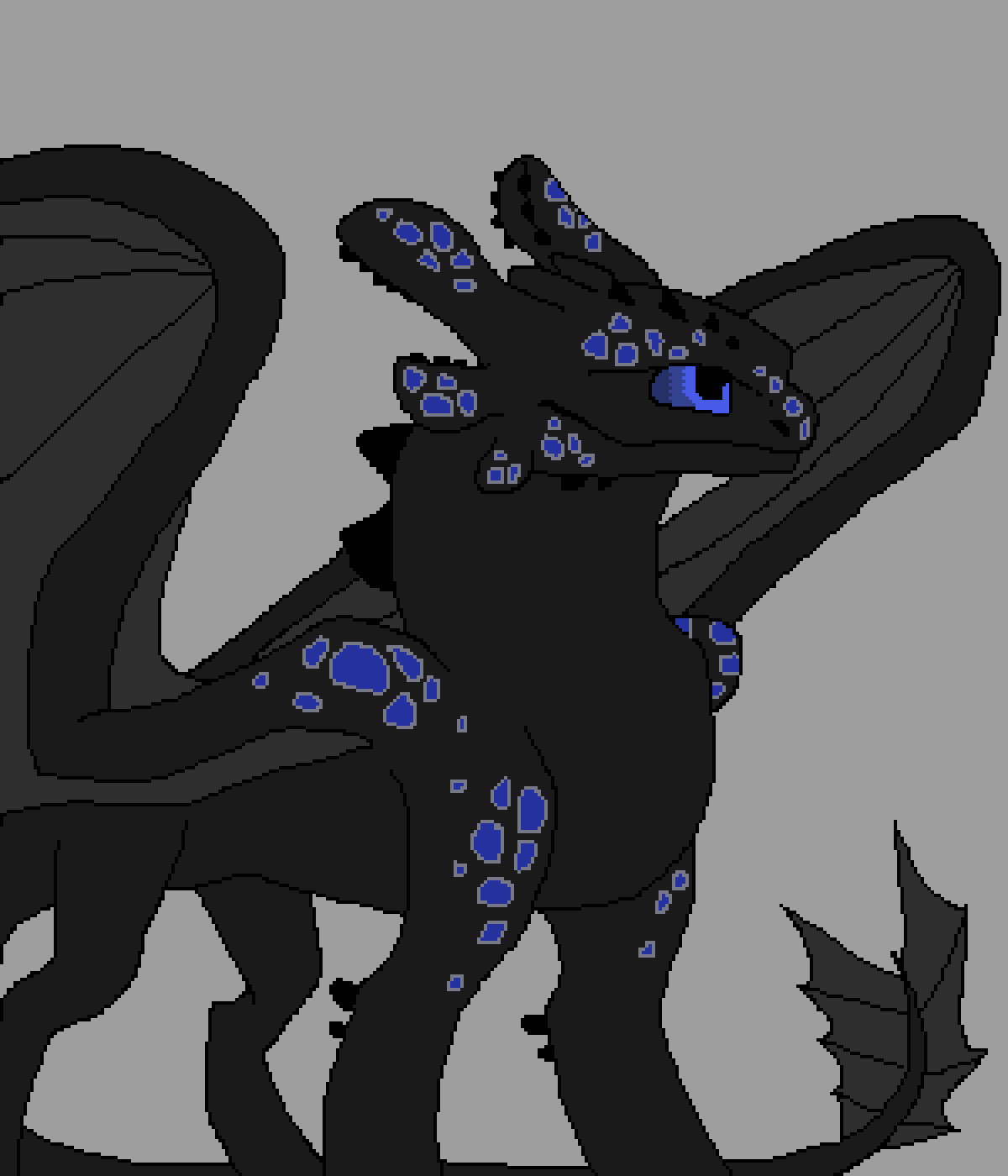 Pixilart - Toothless with Alpha Fire by Yawn-Dragon456