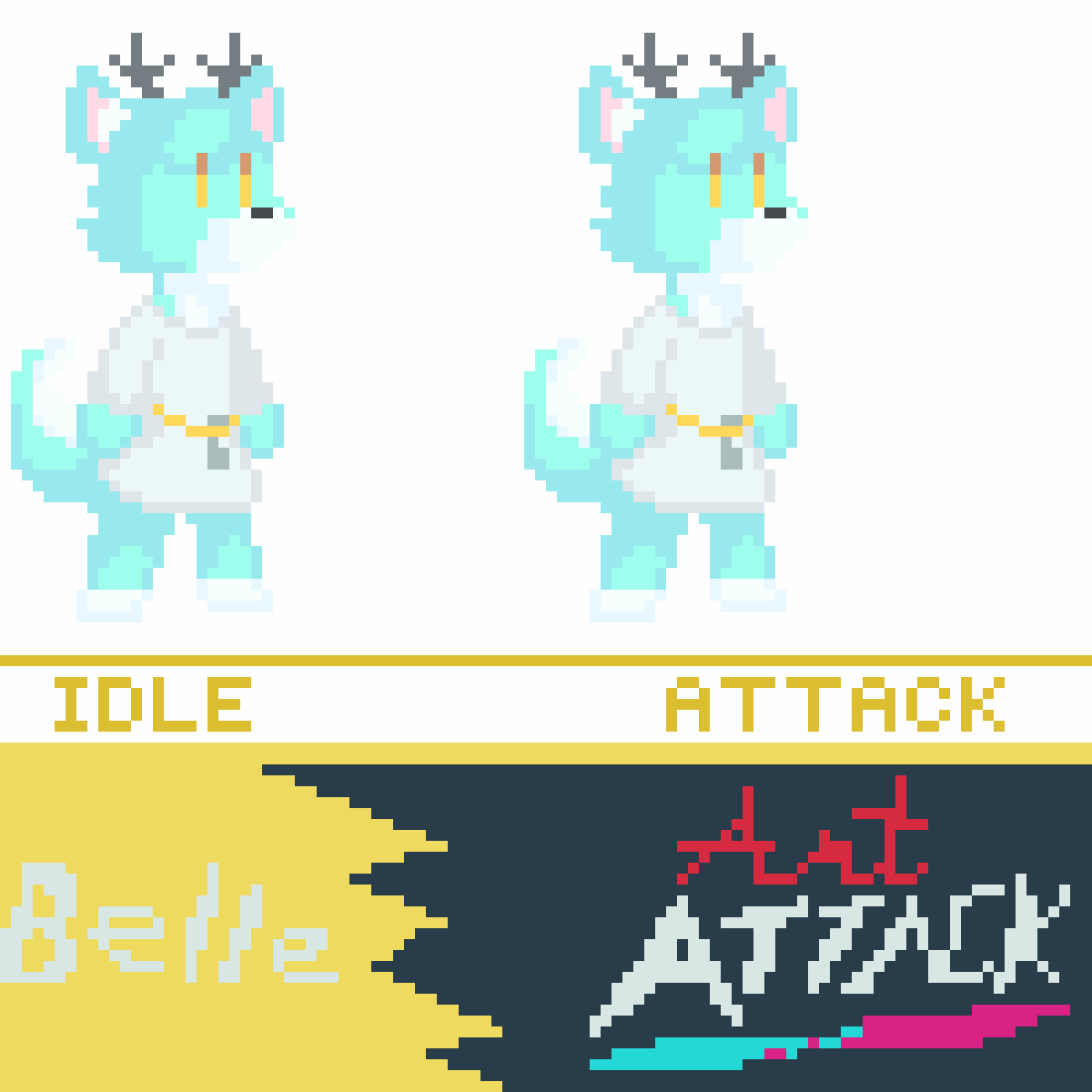 Editing Belle Sprite- Art Attack - Free online pixel art drawing tool ...