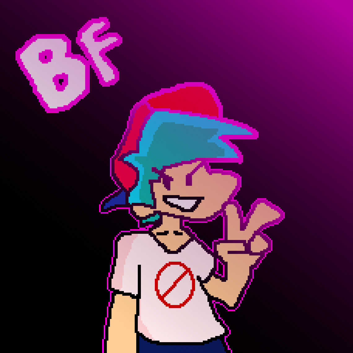 Pixilart - Boy Friend FNF by A-FNF-A