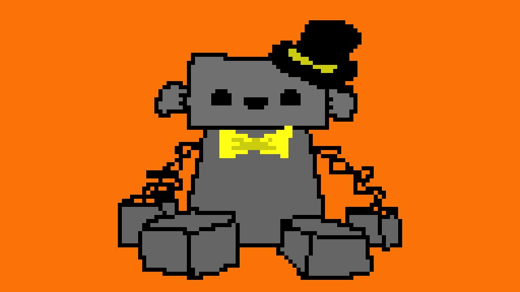Pixilart - robot with top hat by Blaise