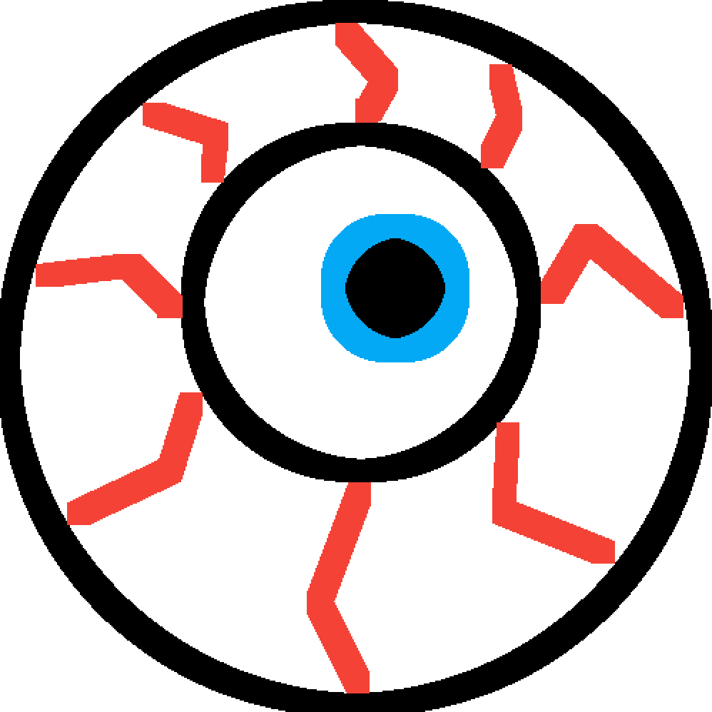 Pixilart - Blood Shot Eye by Glasses-Kun