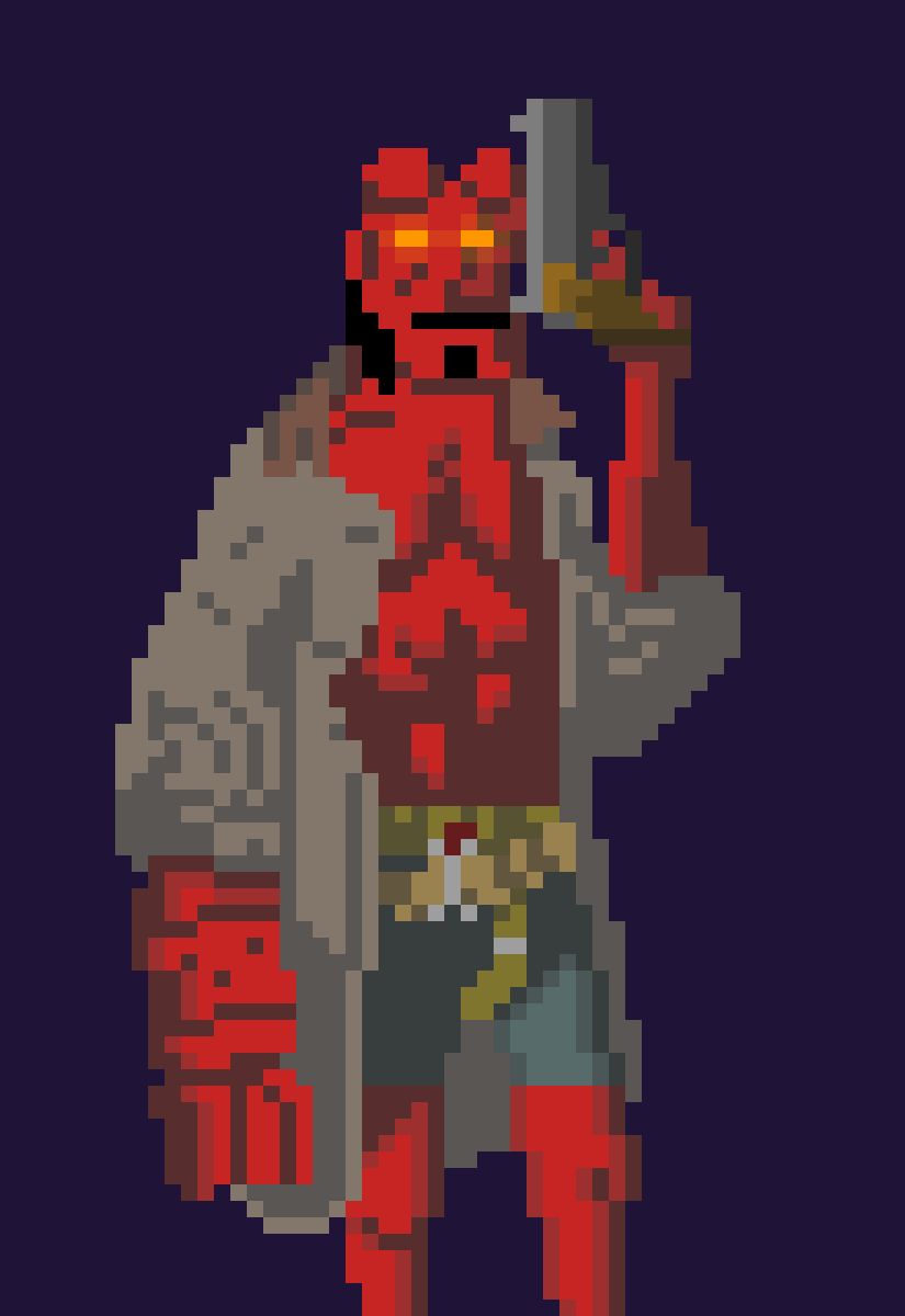 Pixilart - Hellboy by Uncanny-Kips