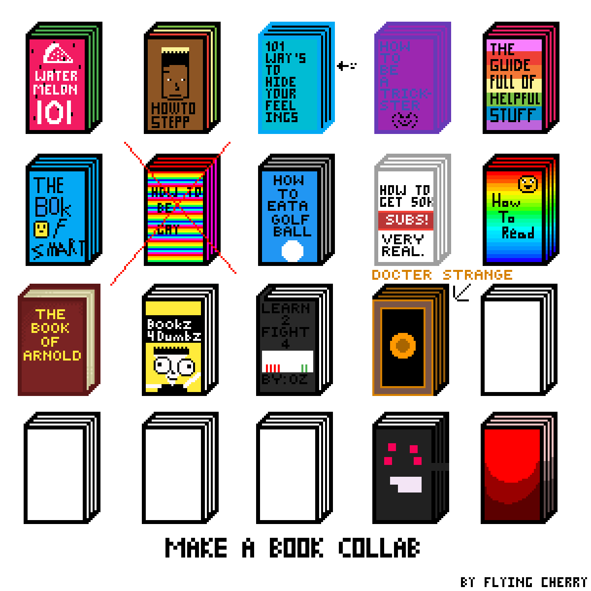 Editing Make-a-Book - Free online pixel art drawing tool - Pixilart