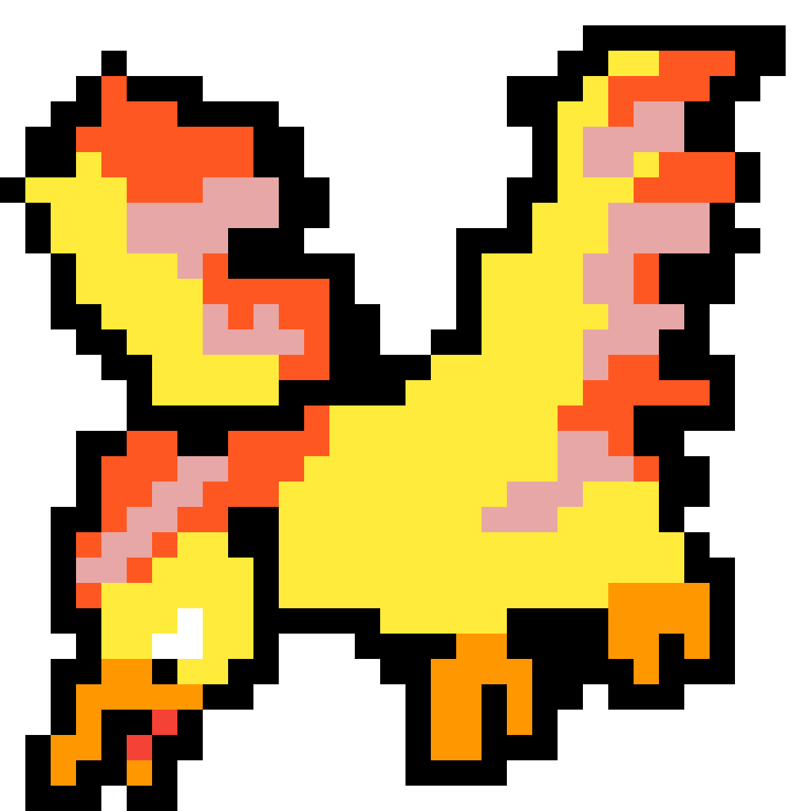 Pixilart - Pokemon moltres by Pixeldruppet