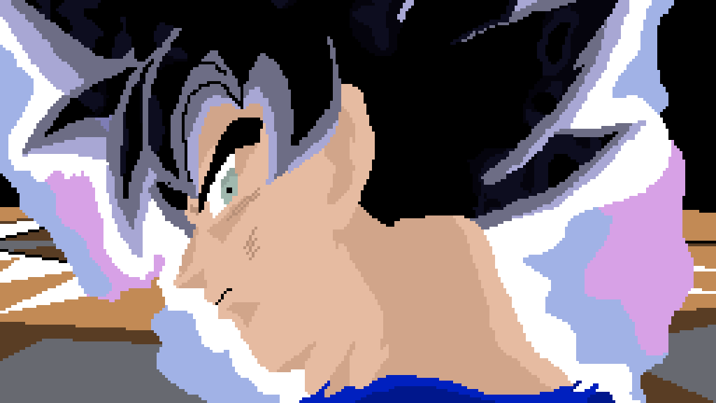 Pixilart - Ultra Instinct Goku by WasabiFour