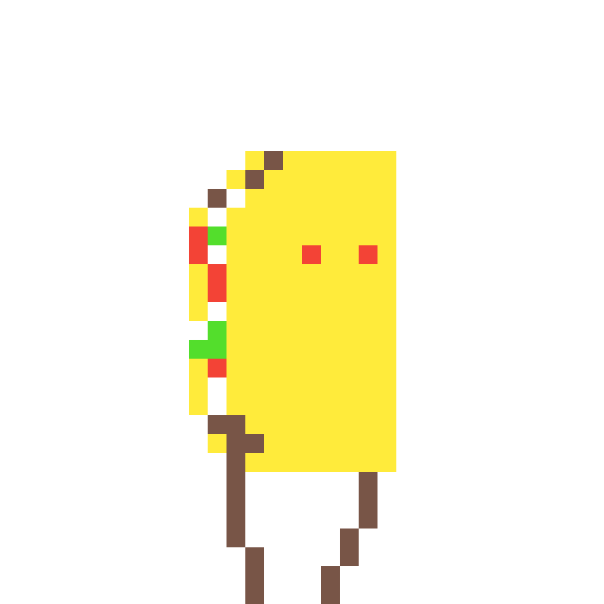 Pixilart - Walking taco by Kingday12