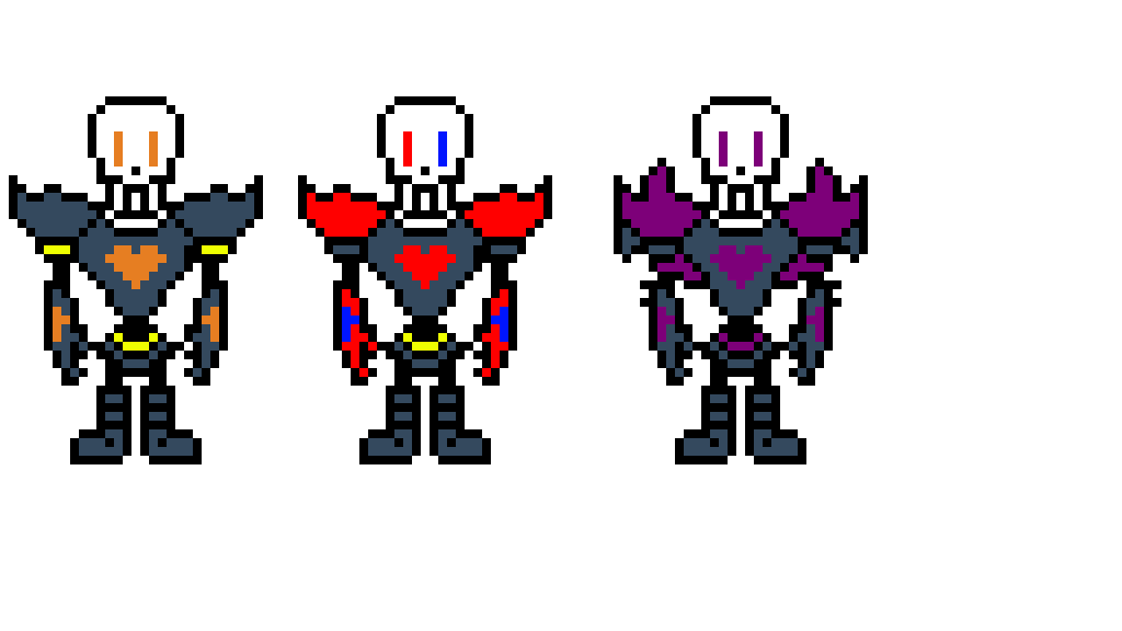 Pixilart - Omegatale Papyrus Phases by blueglassnerd
