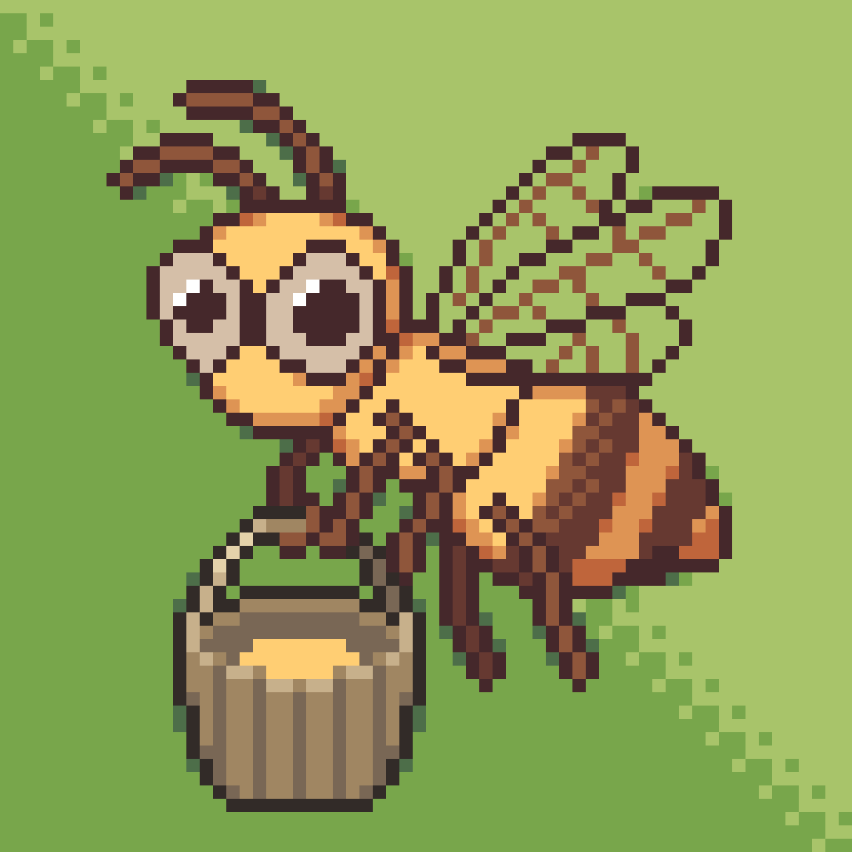 Pixilart - A bee by thebeekeep