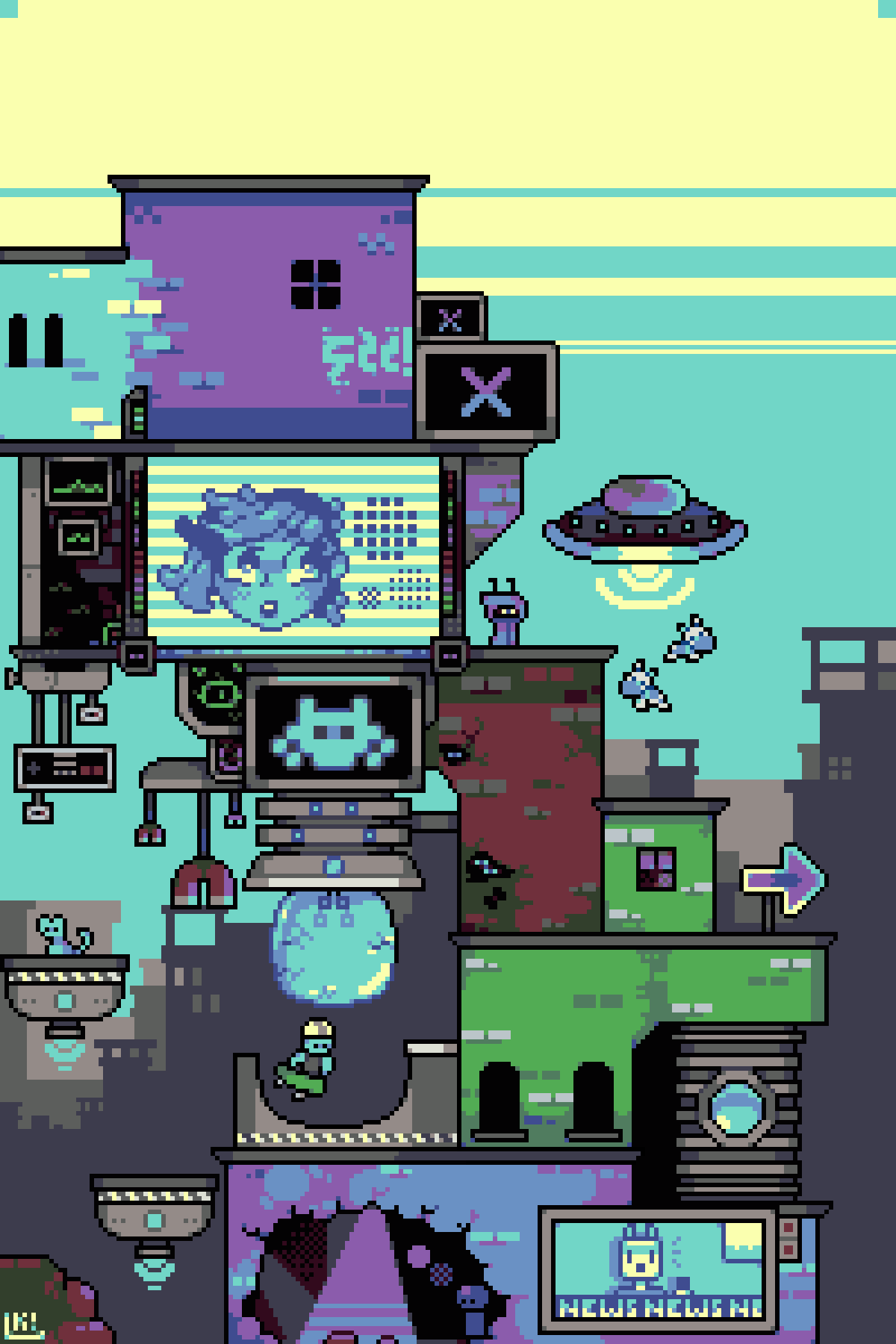 Pixilart - nerd city by Lavakitty