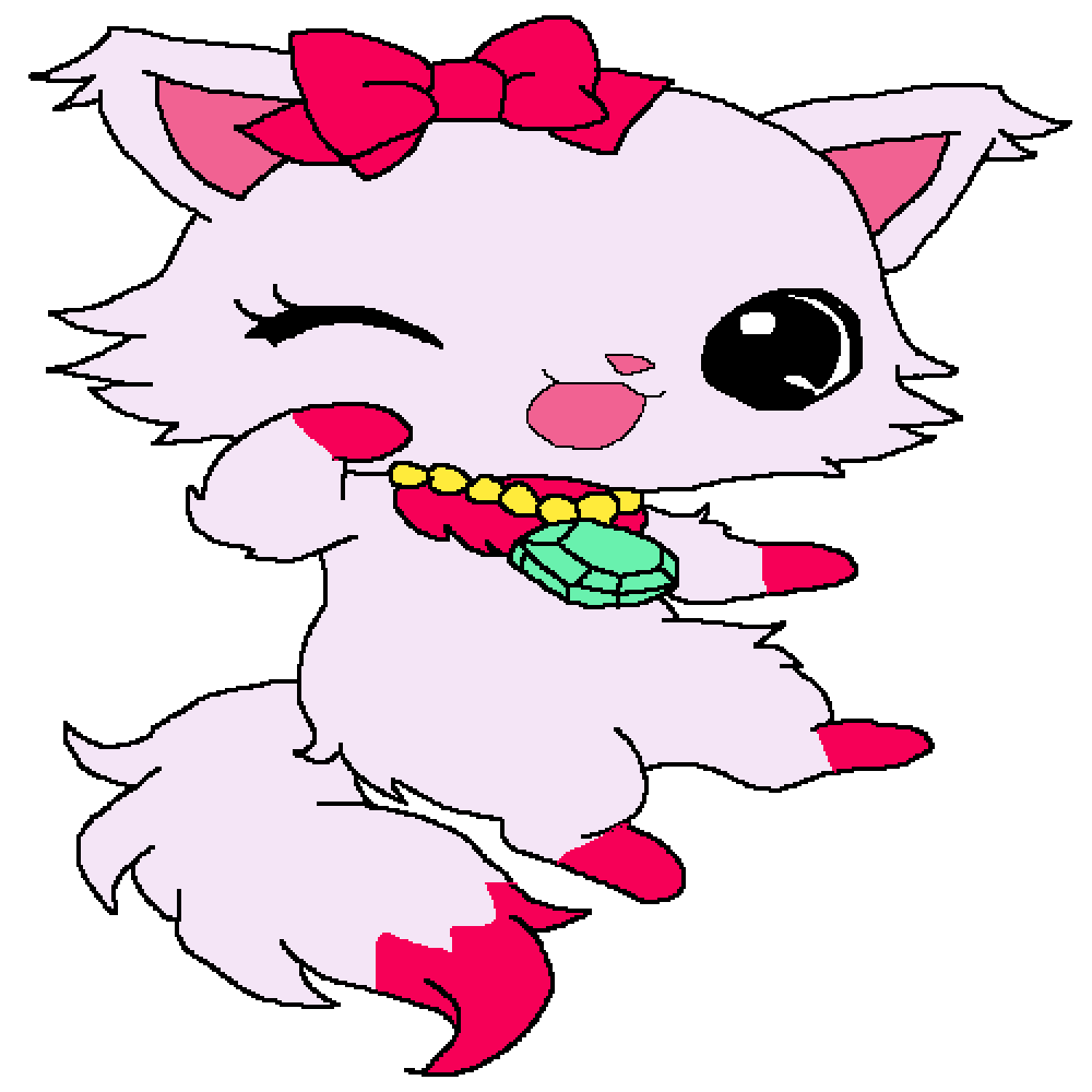 Pixilart - Happy cat by Blobfishlover