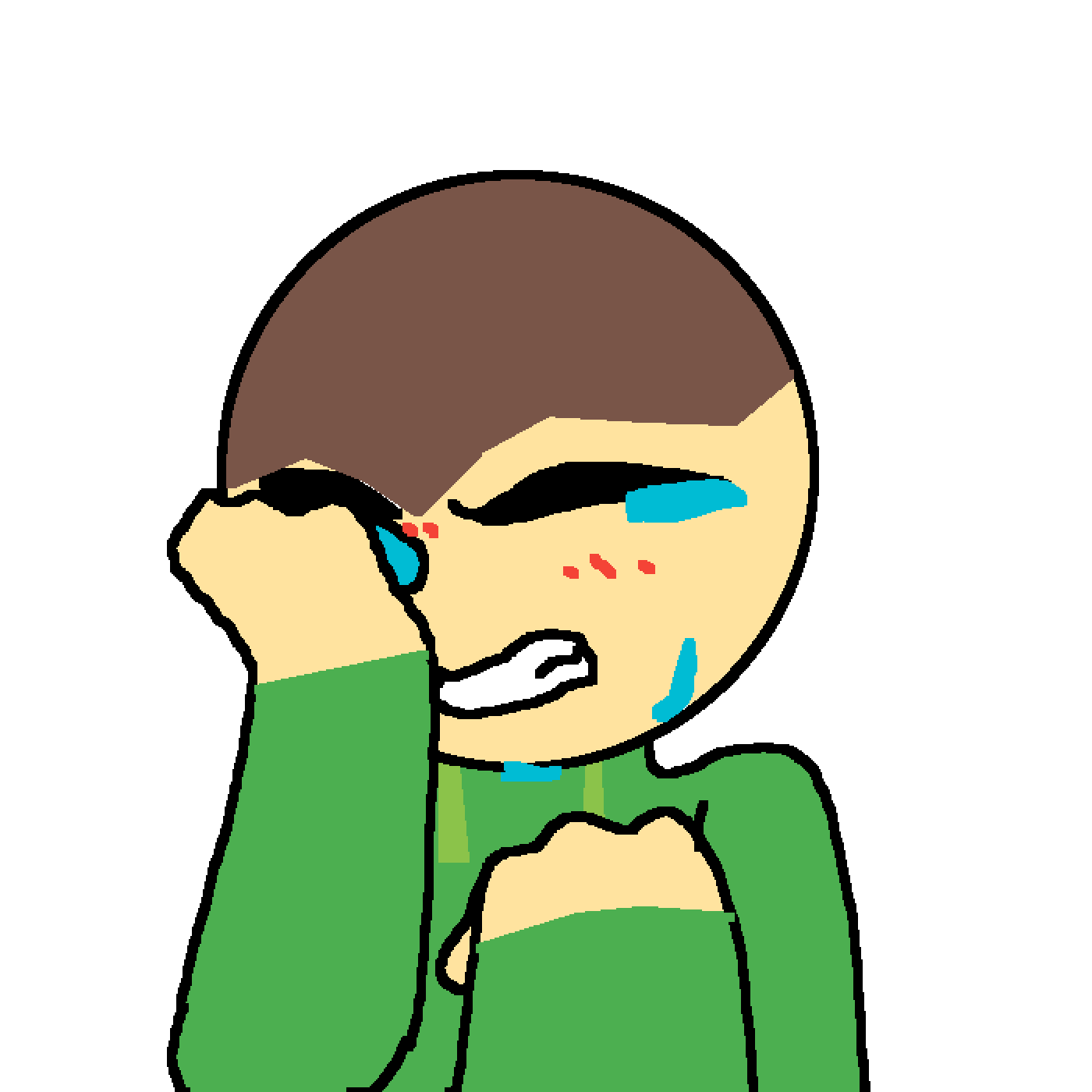Pixilart - Edd is sad from all the stuff he has done by J-H