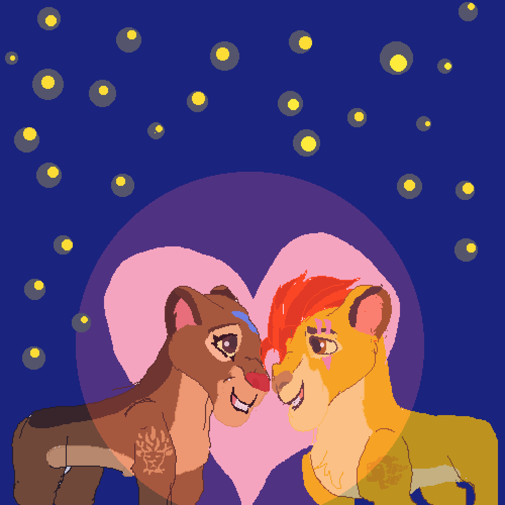 Pixilart - Rani x Kion by VibrantRaine