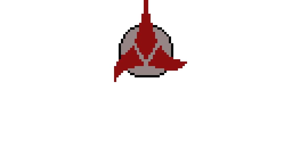 Pixilart - klingon logo by Irobotsquid