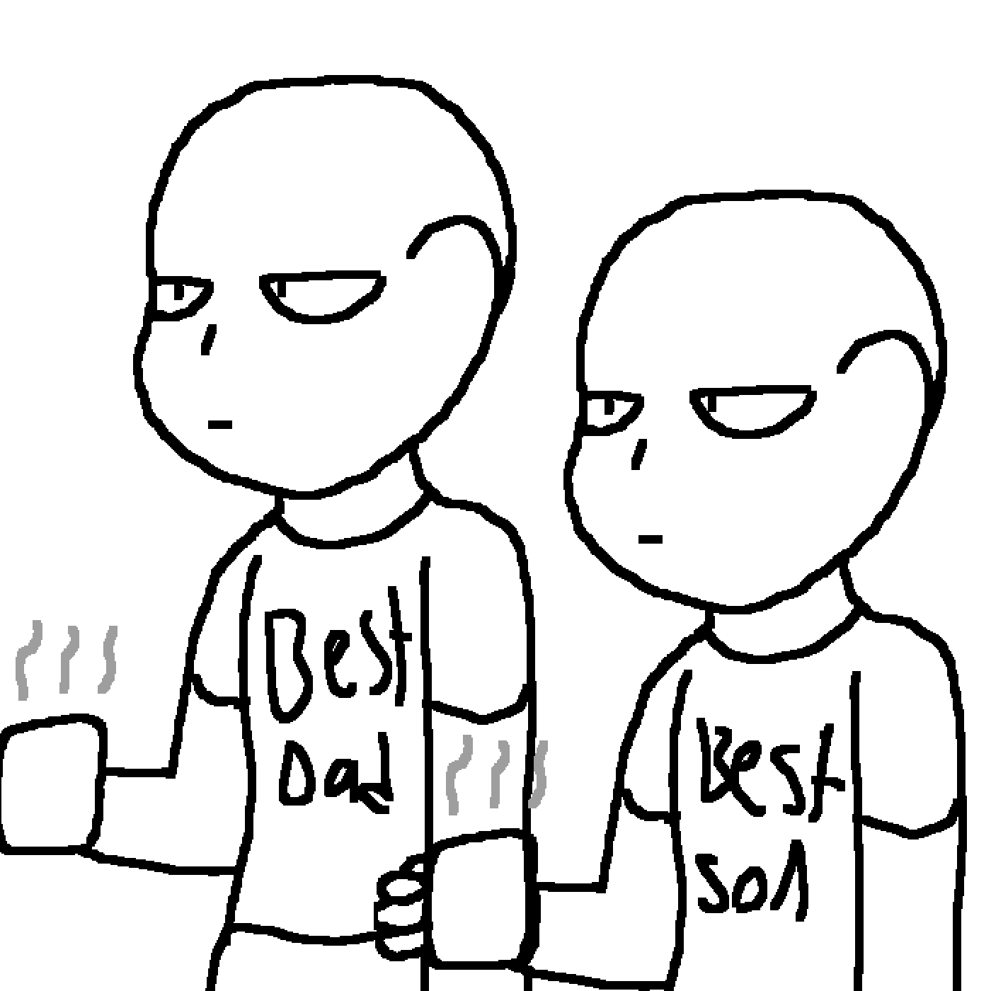 Editing best dad and son base - Free online pixel art drawing tool ...