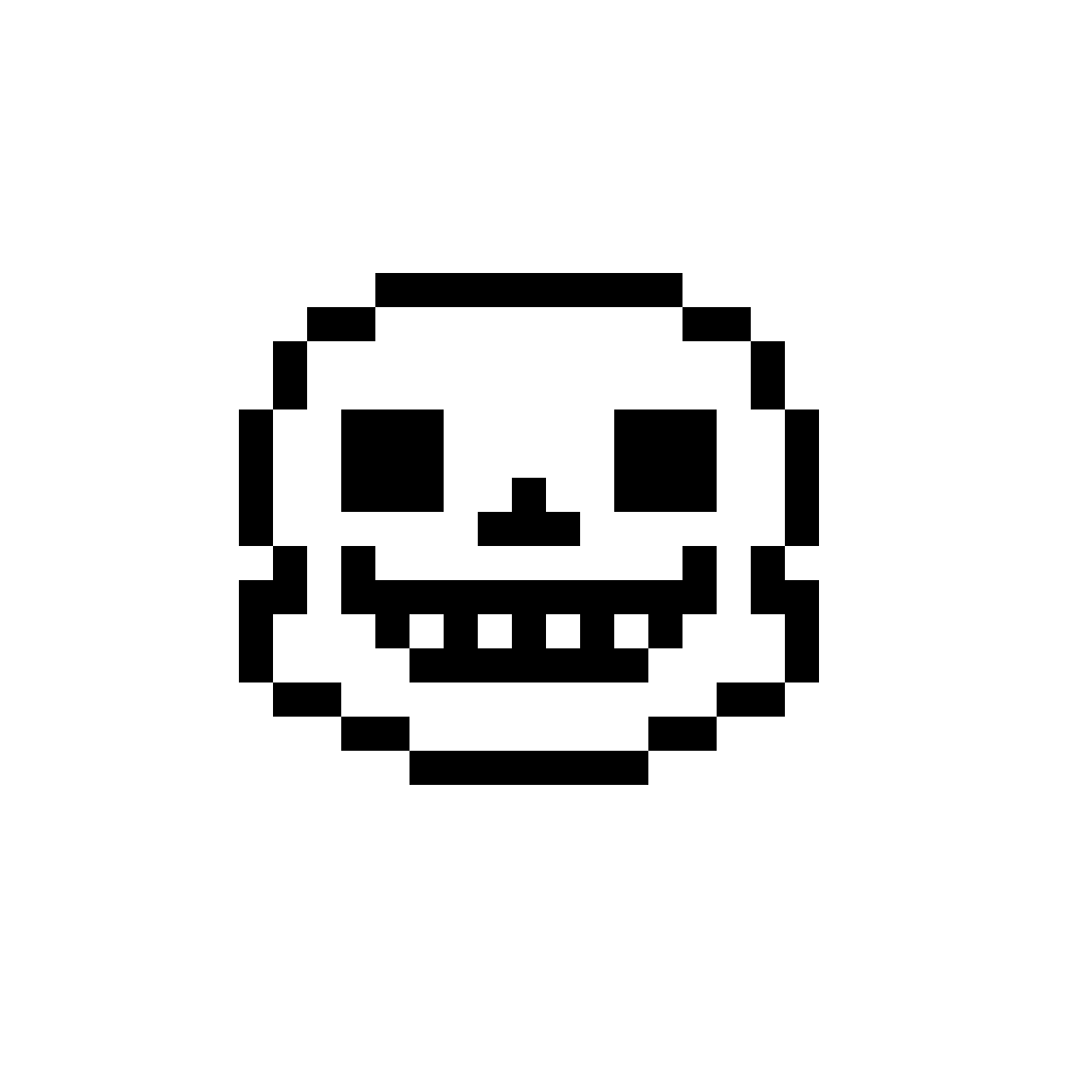 Pixilart - Sans Head by OpolaDiamondTri