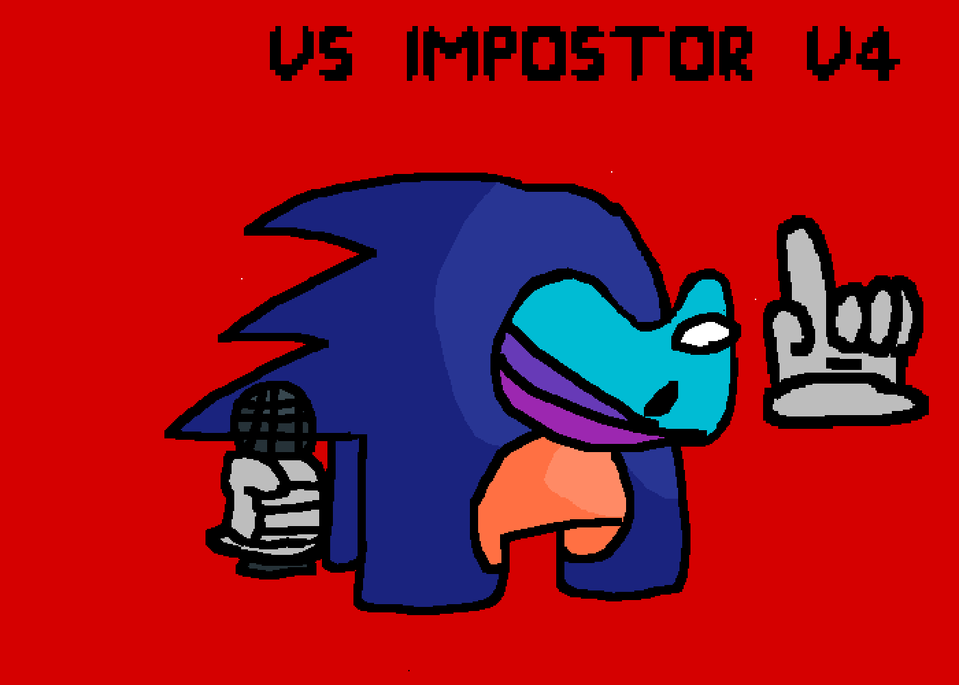Pixilart - Vs impostor sonic version by Amoogus-sus