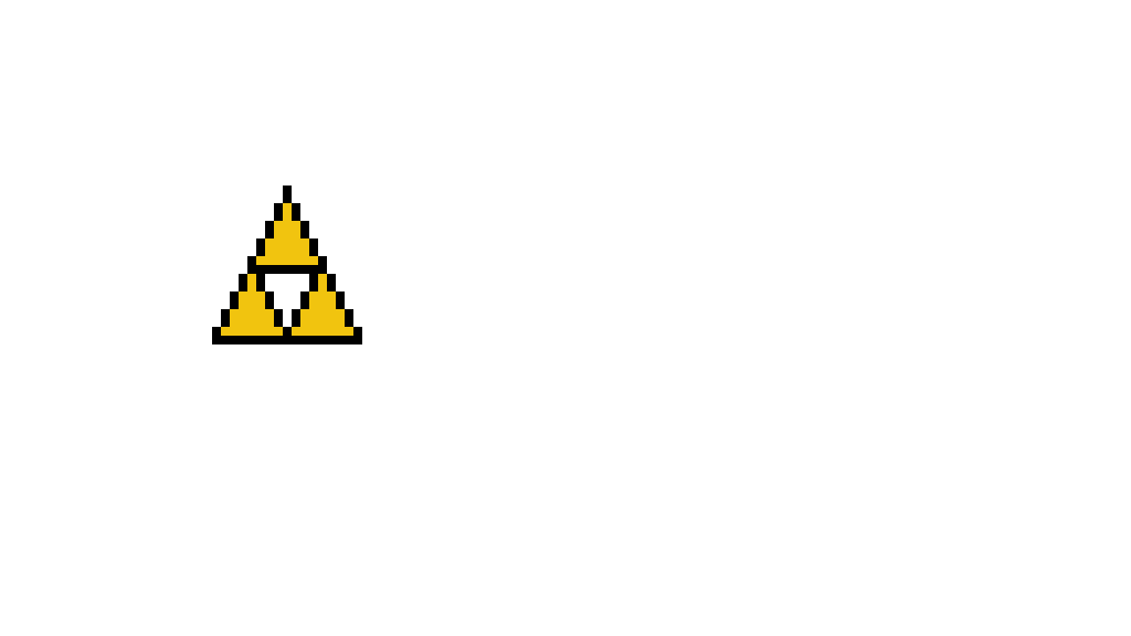 Pixilart - Very Basic Triforce by aGamerMonday