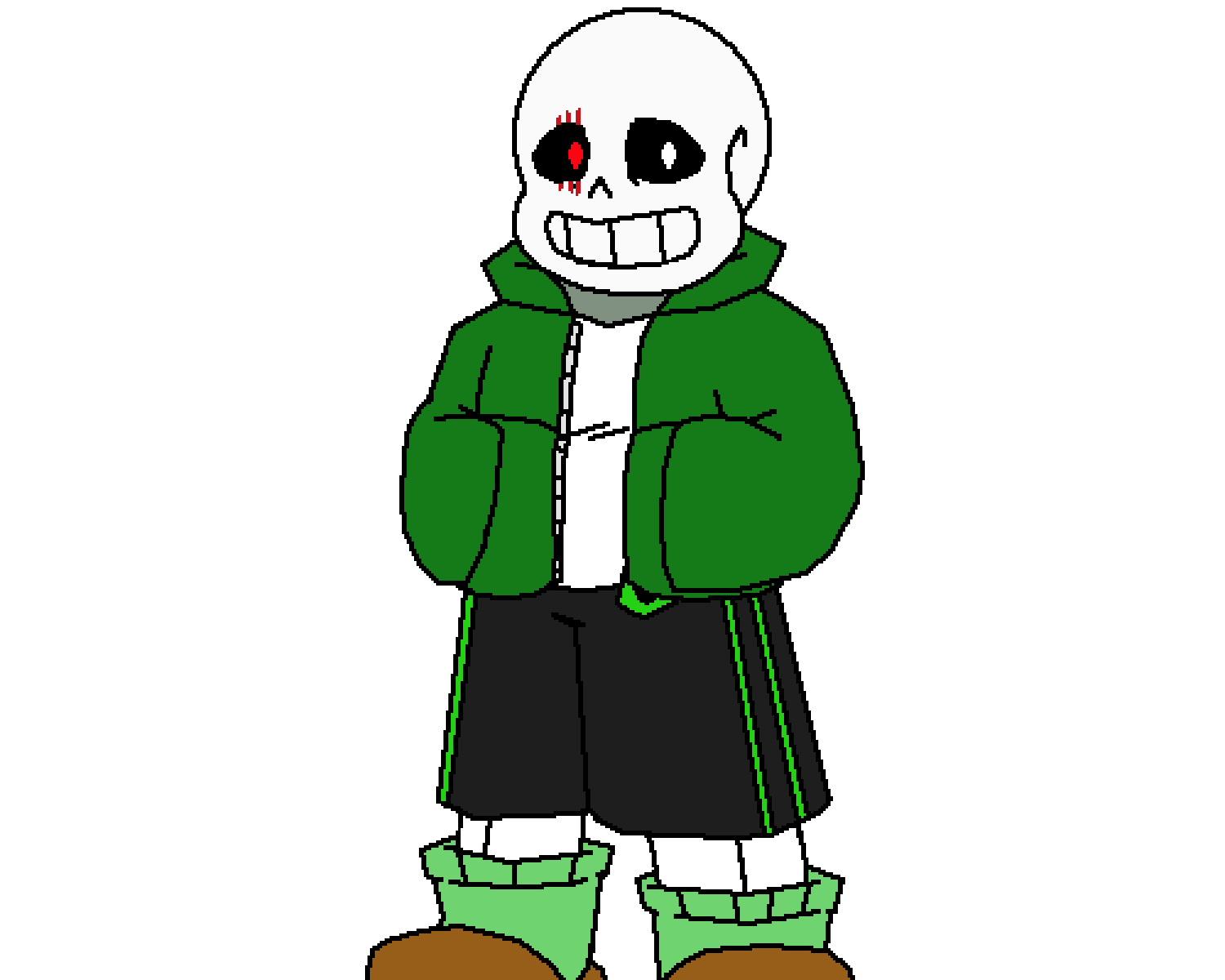 Pixilart - haha white shirt by deadlox09