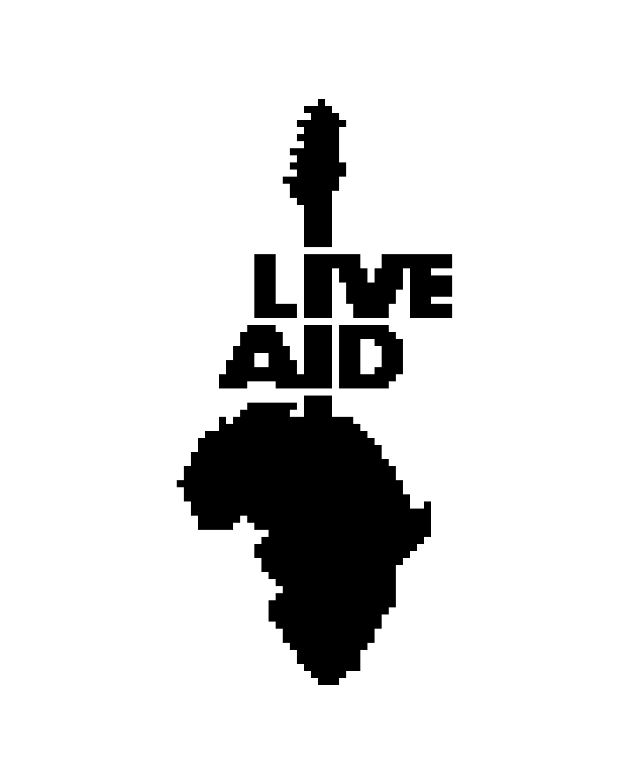 Pixilart - 8-Bit Live Aid Logo by Spoon-Man