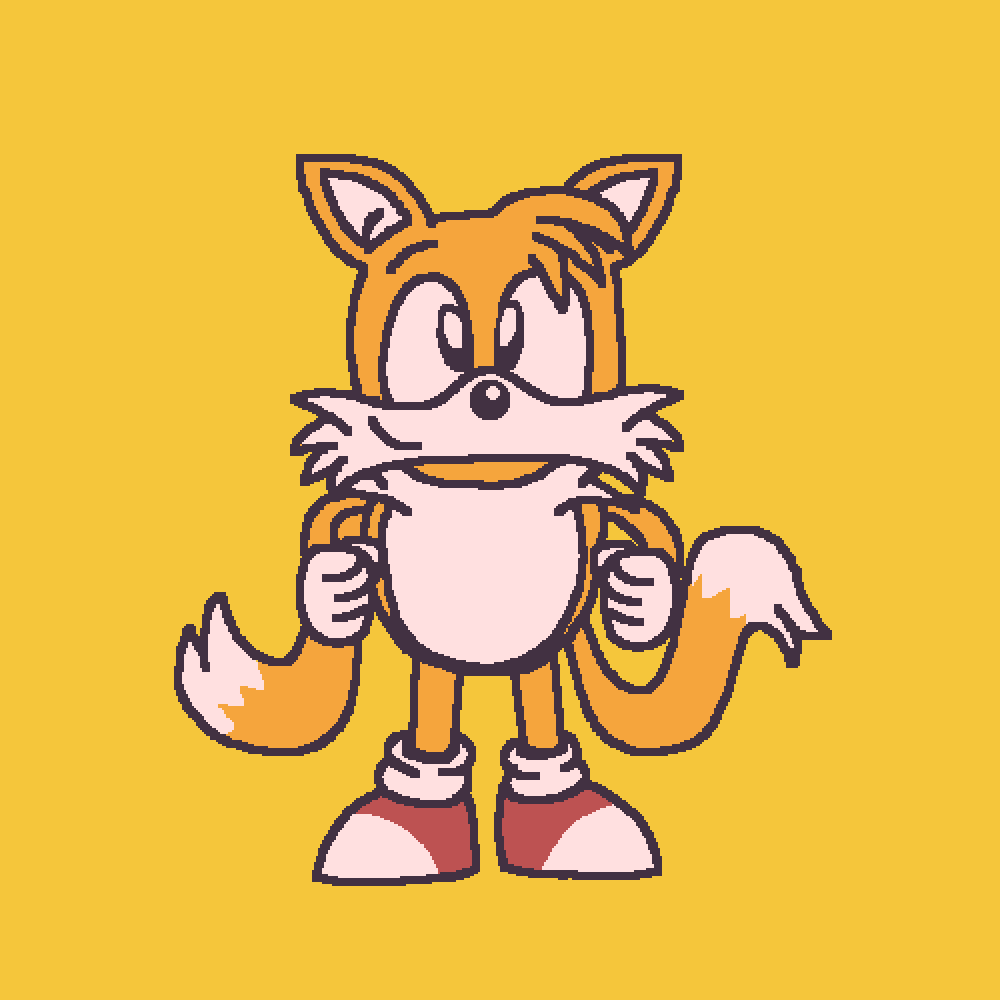 Editing Tails The Fox - Free online pixel art drawing tool - Pixilart