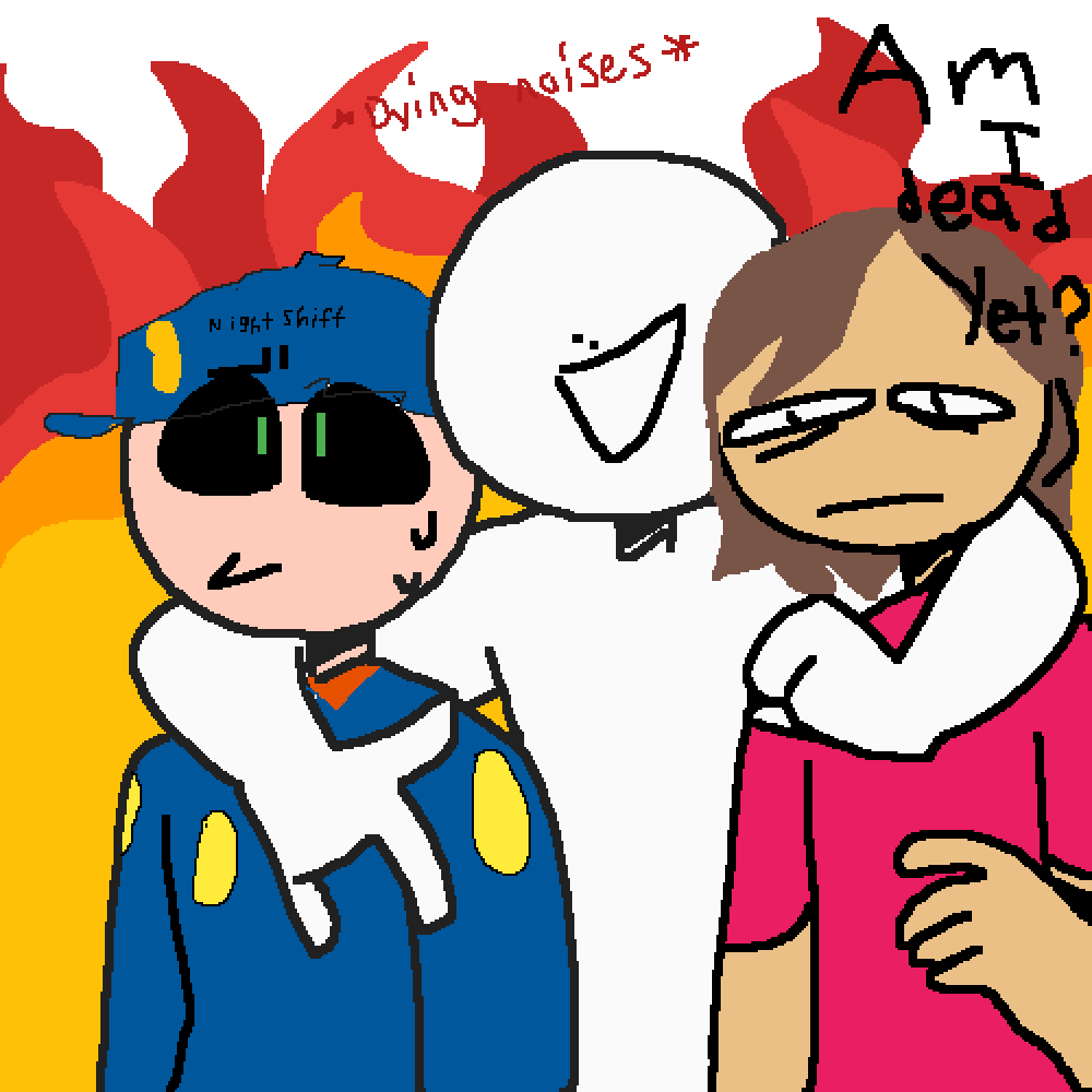 Pixilart - me as a night gaurd by X-albertry