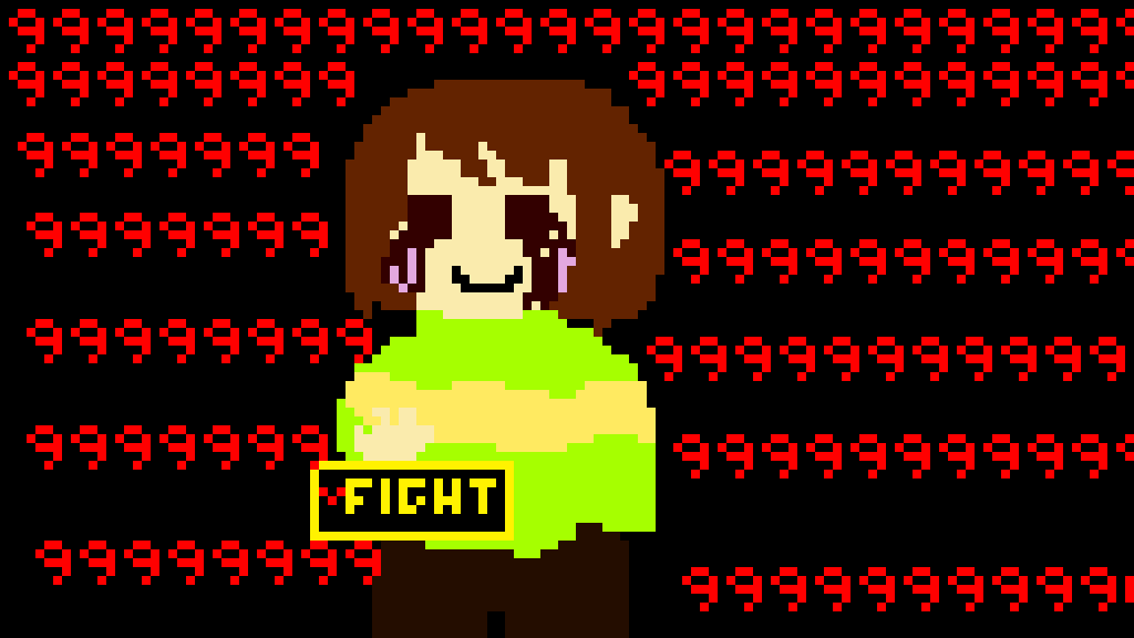 Pixilart - FIGHT CHARA by chara1987