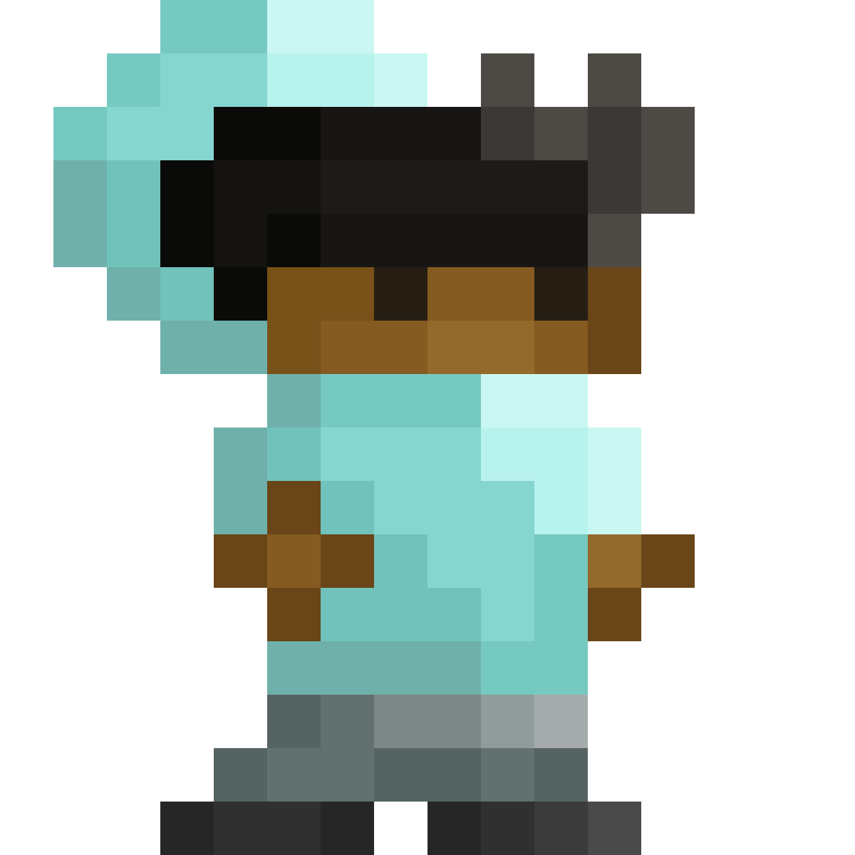 Pixilart - skeppy sprite by Emeraldo
