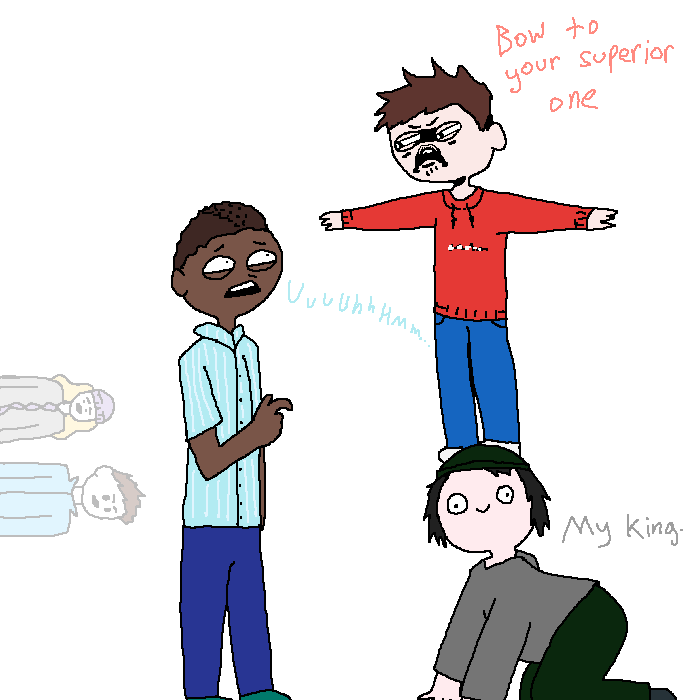 Editing my king ULTIMATE CRINGE - Free online pixel art drawing tool ...