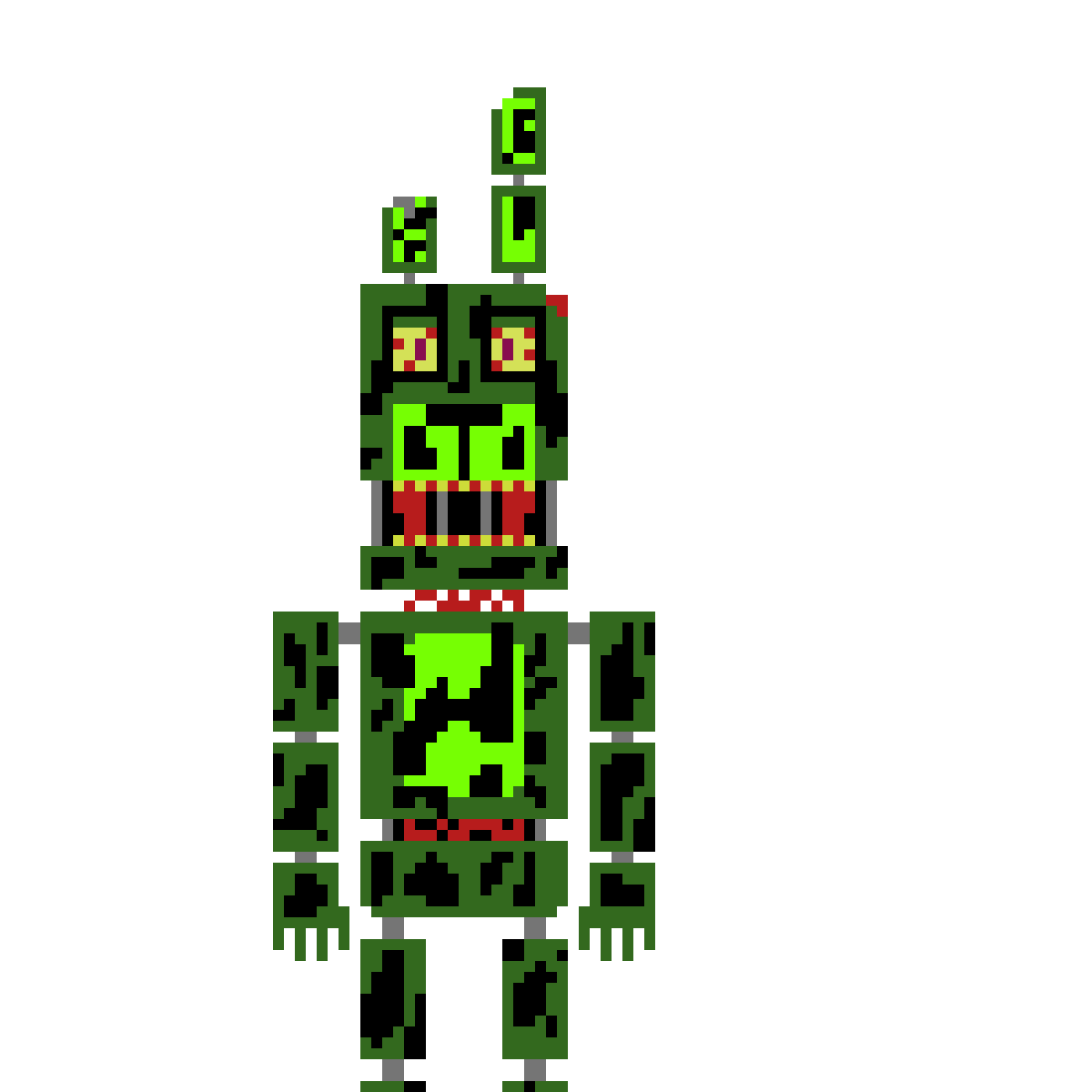 Pixilart - springtrap sprite by Veccour