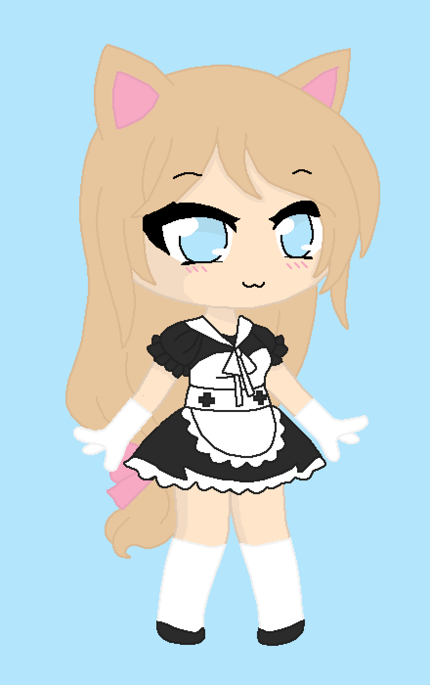 Pixilart Cute Gacha Life Girl By Xxunikittyxx