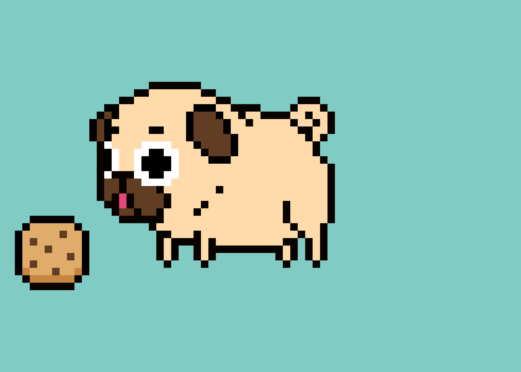 Pixilart - Cookie Puppy by Piouy