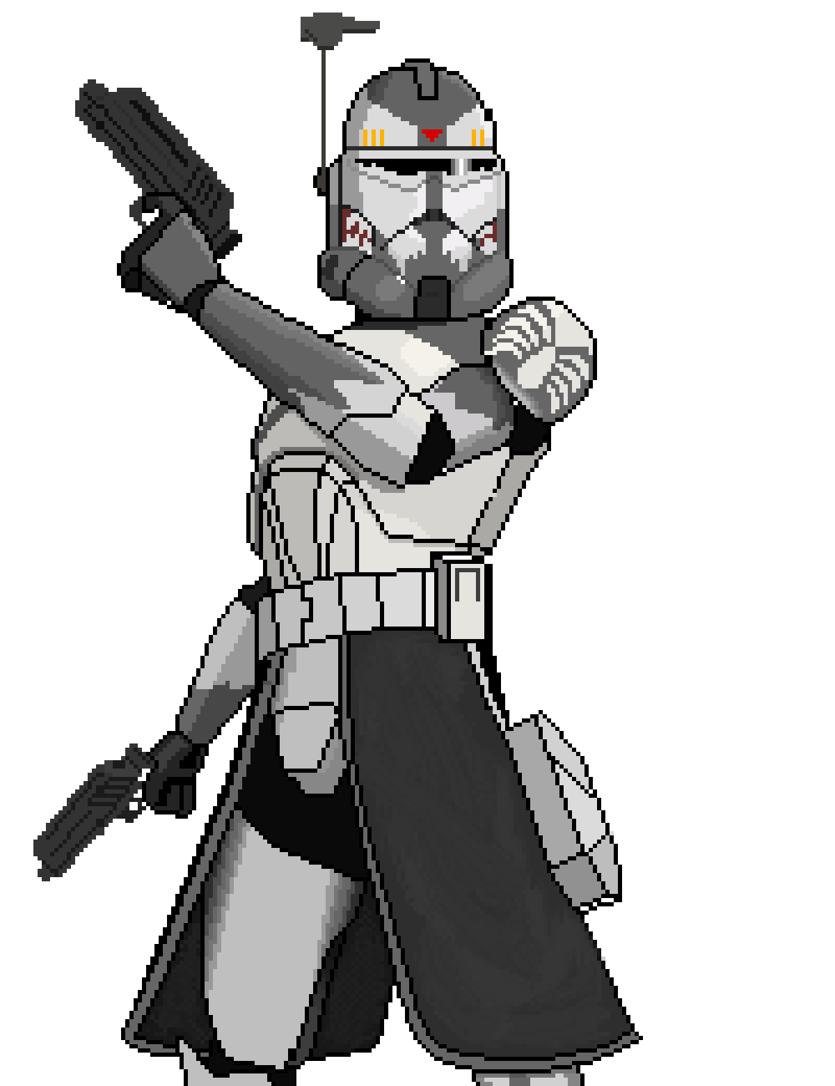 Pixilart - Commander Wolffe by DarthQuacker