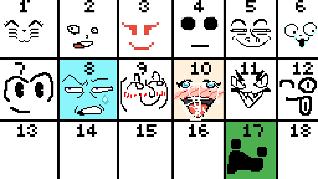 Editing face - Free online pixel art drawing tool - Pixilart