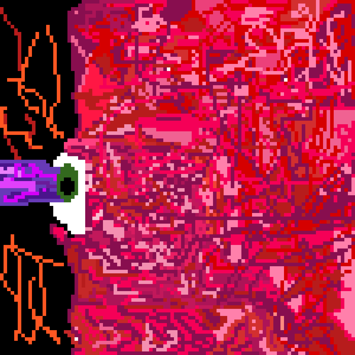 Editing wall of flesh - Free online pixel art drawing tool - Pixilart