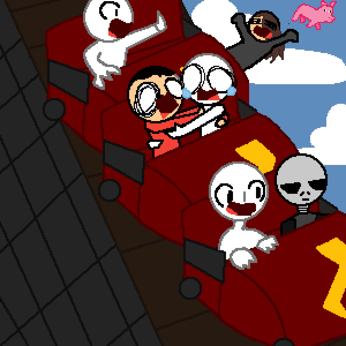 Editing Roller Coaster Collab - Free online pixel art drawing tool ...