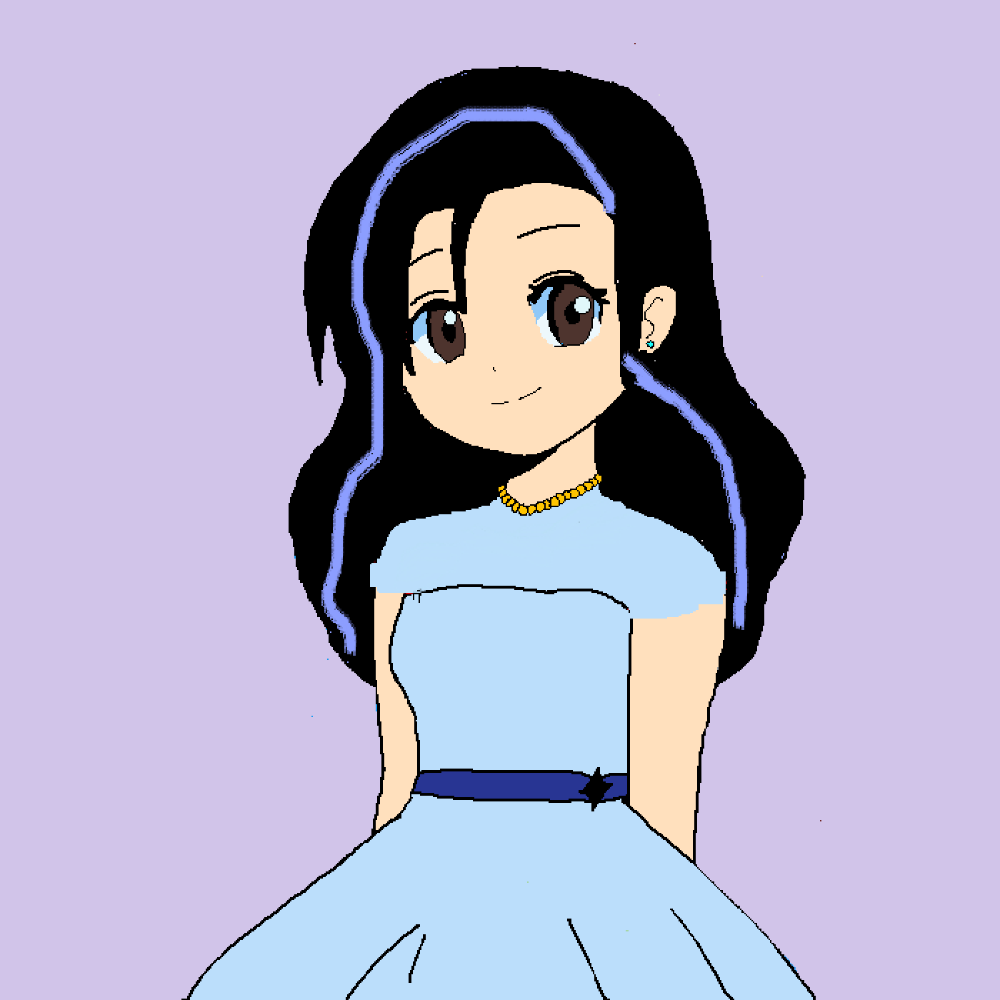 Editing Girl wearing blue - Free online pixel art drawing tool - Pixilart