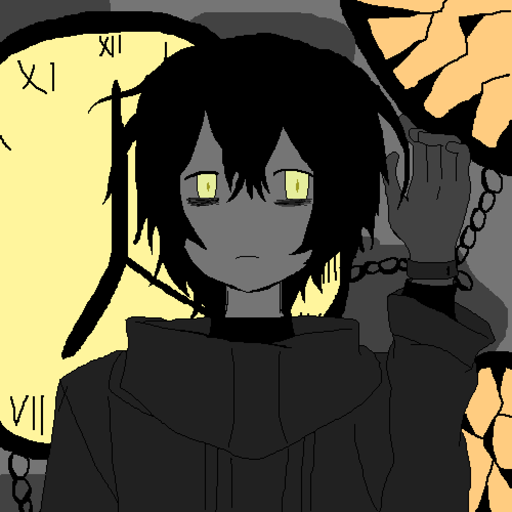 Pixilart - Trapped in shattered time by Riverfish