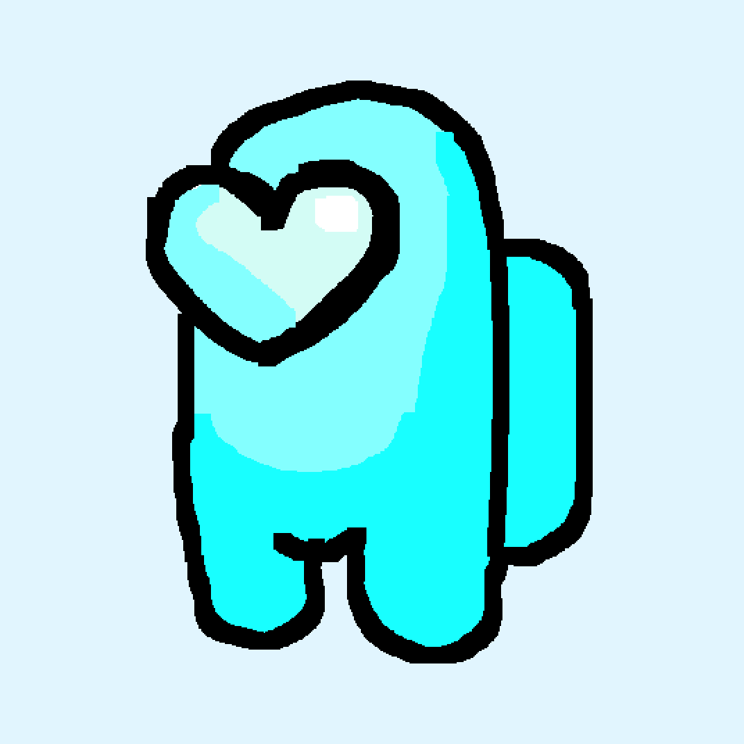 Pixilart - Among us heart crewmate by adityapandey