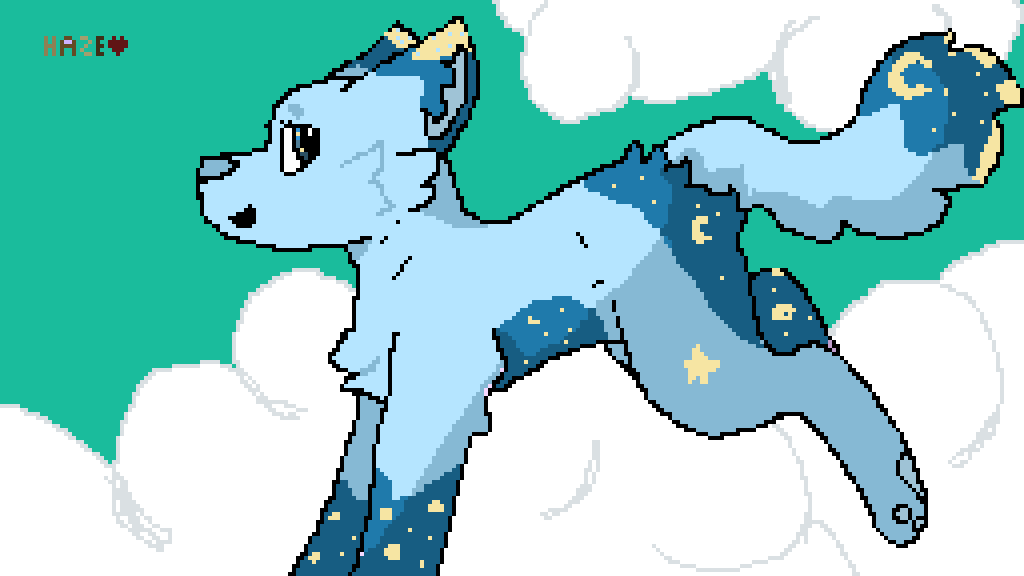 Pixilart - StarLight Wolf by DJswagger