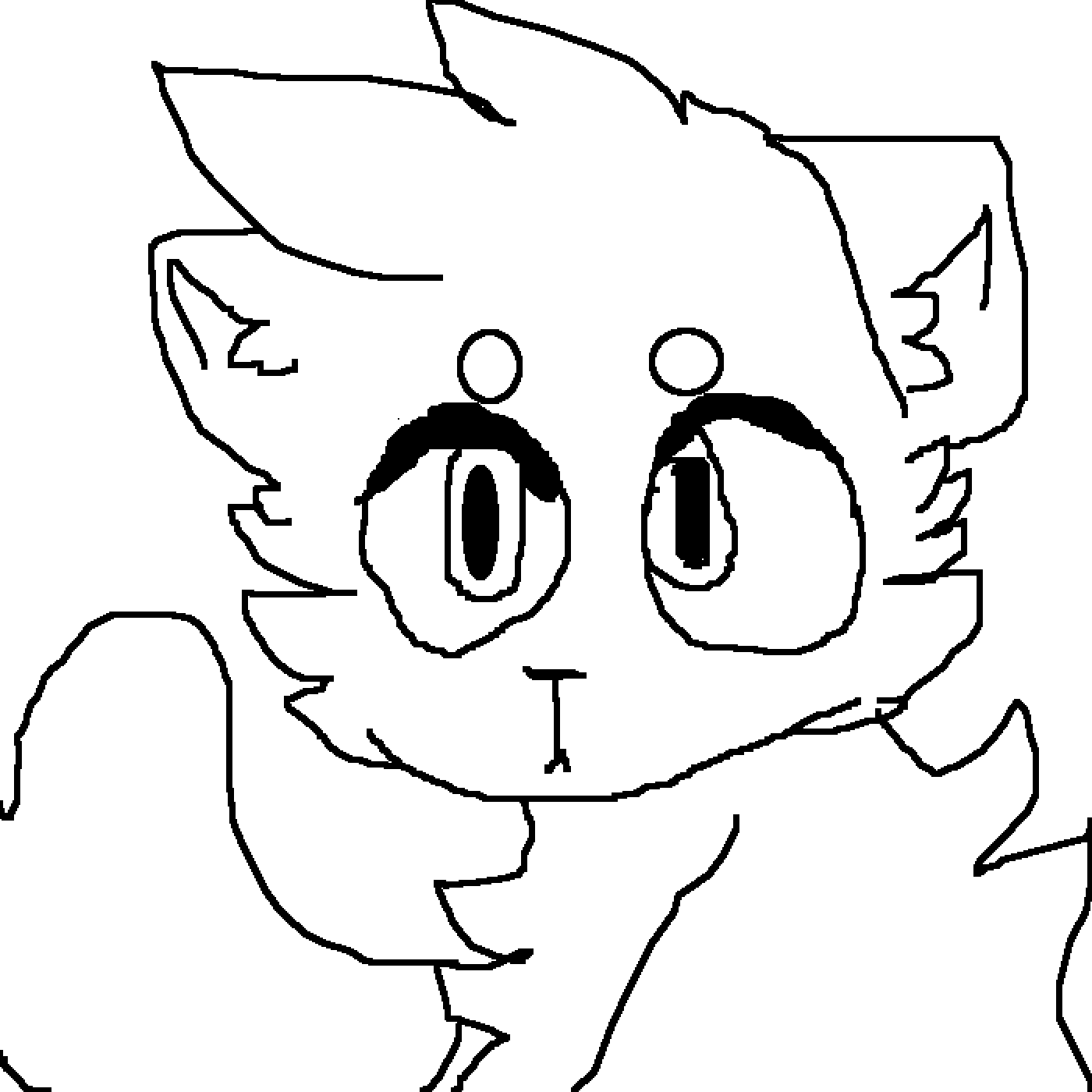 Pixilart - Cat OC Base by StarFloof